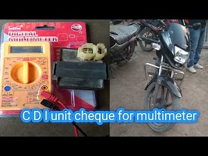 How to cheque cdi unit for multimeter