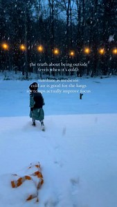 4.7K reactions · 656 shares | I honestly don’t being in the cold but I do LOVE the benefits (even if it’s just in small doses!) ❄️ Working hard on our @1000hoursoutside this winter even though we technically don’t “have to” to hit 1k hours outside in the whole year — but the point isn’t just completing a challenge; the point is getting MORE time outside no matter the weather! | Allie Allen | Facebook