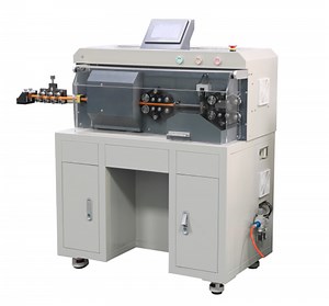 [Hot Item] Full Automatic Coaxial Cable Stripping Cutting Rotary Blade Cutter Processing Machine Coax Multi Layer Wire Cut Strip Machine