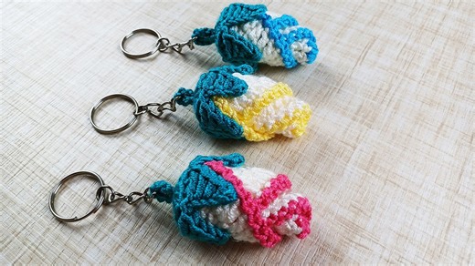 Crochet Rose Keychain Tutorial: Beautiful DIY Gift Idea