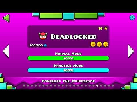 Geometry dash - DEADLOCKED 100% COMPLETE (ALL COINS) - OscarIPS