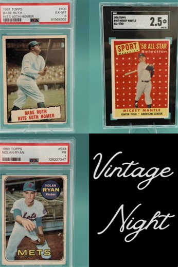 Vintage Night (Babe Ruth, Mickey Mantle, Nolan Ryan, Hank Aaron) | eBay Live Video