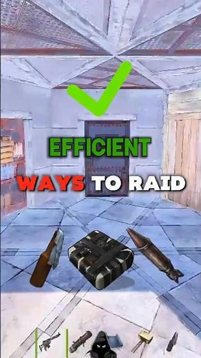 Most Efficient Ways to Raid Each Door in Rust #rust #raid #rustraid