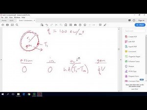 Heat Transfer Crash Course: Example exam problem: Generation and energy balance