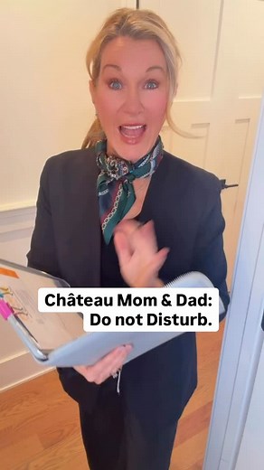 Château Mom & Dad: Please Do Not Disturb…part 2. The “guests” are still asleep… and I’ve now learned what BOW is. Great. Adding that to the hotel handbook for future. Send me more ideas for this series. Happy Thanksgiving! | Catie Keogh