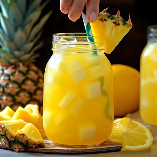 Pineapple Lemonade Punch Ingredients: 3 cups cold water 1 cup Country Time lemonade mix 46 oz pineapple juice - - - - - Full Recipe in First Coʍmеոτ 👇👇 Enjoy ❤️👇👇 | Gourmet Chef's Kitchen