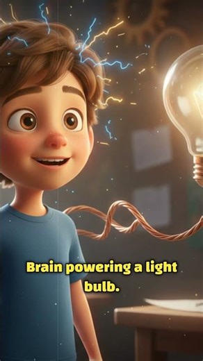 Your Brain's Electric Secret! #BrainPower #MindBlown #ScienceFacts