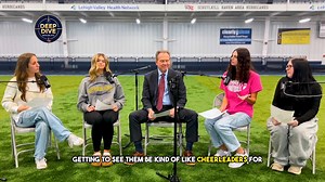 🎙️ Bella shares why you don’t want to miss this year’s Powder Puff game! 💪🏈 Come out Wednesday night at 6:00 PM at Rotary Field to cheer on our Juniors and Seniors in this fun SHAHS tradition! 💙💛 | Schuylkill Haven Area High School