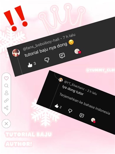 Tutorial baju yang dipake author??|| #pink #avatarworld #bismillahfyp #gabut