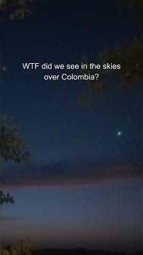 Is this a UFO in the Skies Over Colombia? Mysterious Light Over the Rosario Islands!