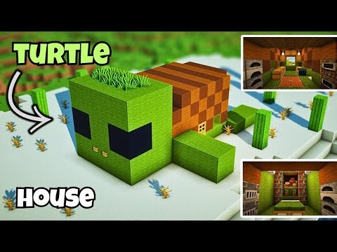 Minecraft: CUTE TURTLE House | Base Tutorial