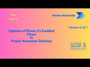Updates In Power Fx Enabled Desktop Flows