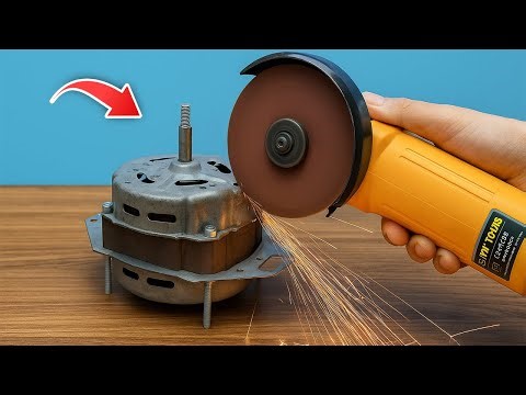 Millions of people don't know the hidden features of old washing machine motors!Take it apart and y