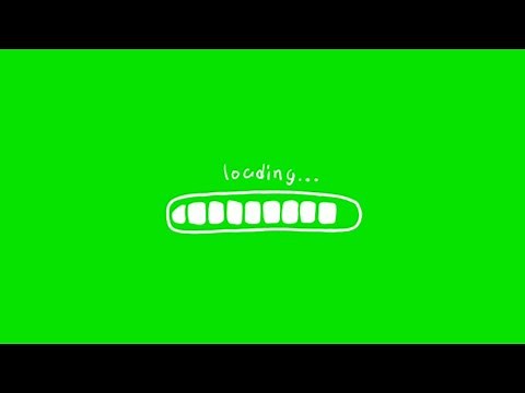 AESTHETIC GREEN SCREEN LOADING BAR / for edit + FREE