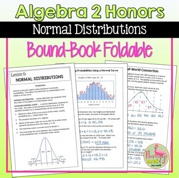 Normal Distributions Foldable (Unit 13)
