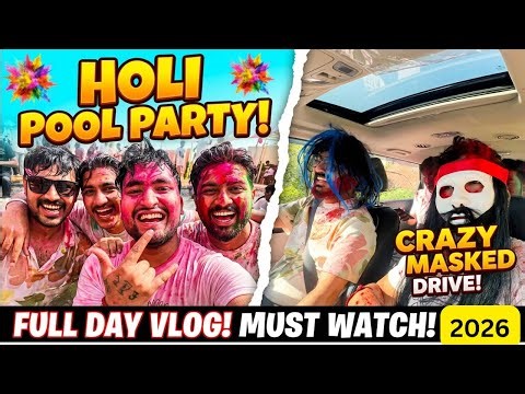 Holi pool party 😍Vlog | All Rounder Boy ASR
