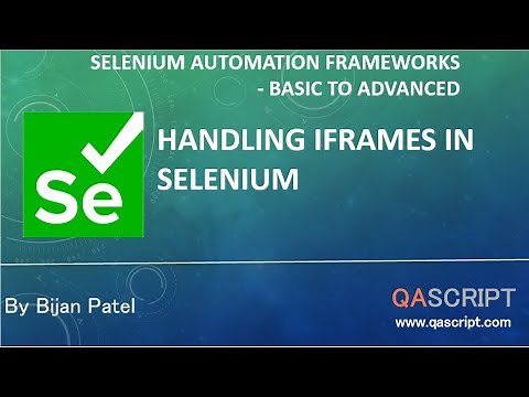 Selenium Automation Framework Tutorial - Handling iFrames in Selenium