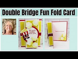 🔴Double Bridge Pop up Fun Fold Card