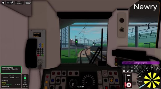 Conducción de un tren clase 319 en SCR