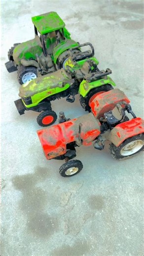 Cleaning Toy Small Rc Tractor Unboxing & Testing 🚜 💥 #shorts #shortsfeed #trending