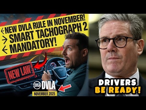 🚨 NEW DVLA Rule for Drivers in November: Smart Tachograph 2 Now MANDATORY! 🚛⚠️
