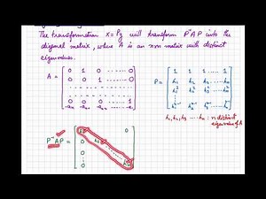 73. Diagonalization of a Matrix -- (SSA-2)