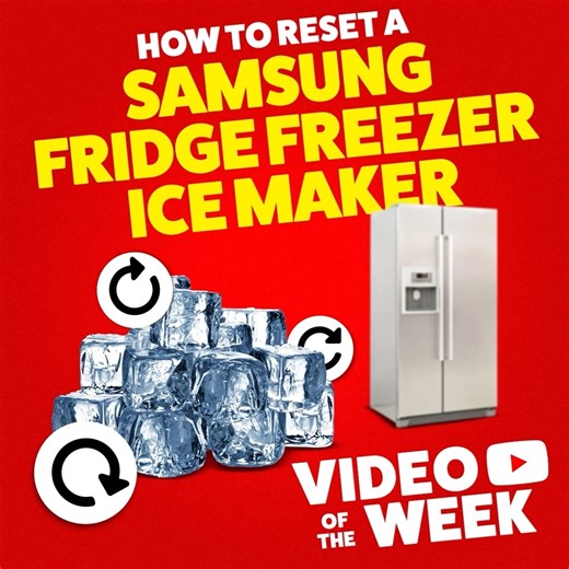No ice from your Samsung fridge freezer? 🧊 Don’t sweat it - this quick video shows you how to reset the ice maker in minutes! Watch now and fix the issue yourself 👉 https://youtu.be/Zxot9jUleV4 #VideoOfTheWeek | eSpares