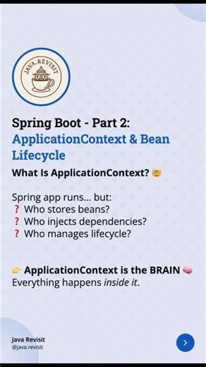 Spring ApplicationContext explained (This changes everything) 🧠🔥 #java #javaapi #backenddeveloper