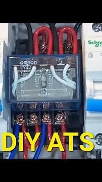 DIY ATS -automatic transfer switch using Omron LY4J pole relay