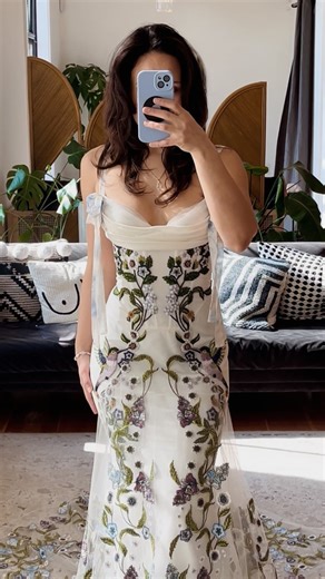 a&bé bridal shop on Instagram: "hummingbirds on your wedding dress? never have i ever seen something so sweet 🥹 ‘renea’ from @ruedeseinebridal is a one-of-a-kind wedding dress & it’s waiting for you at: • @aandbe_sacramento • @aandbe_dallas • @aandbe_denver • @aandbe_mpls unique bride, unique wedding gown, indie bride, sacramento bridal shop, sacramento wedding, denver bride, unique wedding, cool bride, colorful wedding dress, lace wedding dress, 2026 bride, wedding trends"