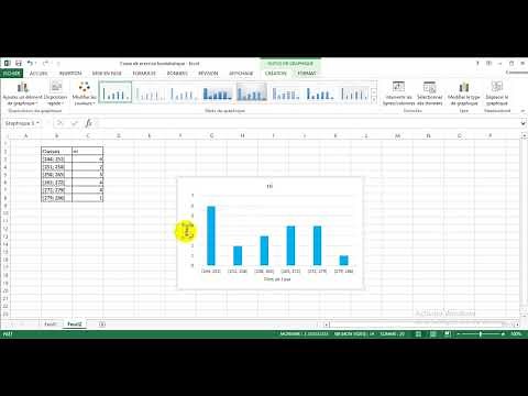 Comment construire un histogramme et le polygone de fréquence sur Excel?