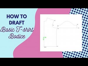How to draft a CAD basic bodice/ T-shirt sloper using FREE Seamly2D software