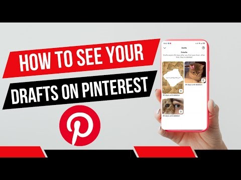How To Find Drafts on Pinterest