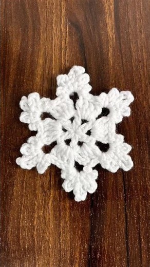 Crochet Snowflake ❄️✨ | Easy Winter Crochet Pattern