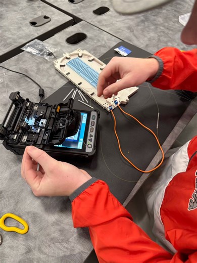 @statetech.utilities | Single strand or ribbon, fiber splicing is our thing. Interested in a carrer in Fiber Optics, the Utility Construction program can get you... | Instagram