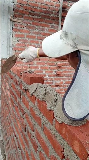 easy red brick wall installation process