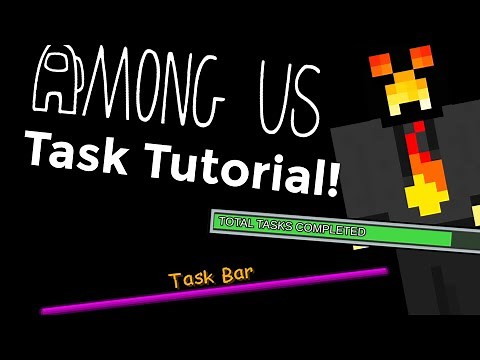 How to make the Task Bar in Minecraft - Among Us in Minecraft!