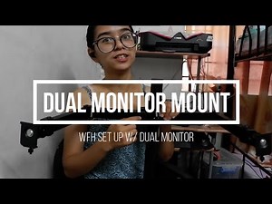 Dual Monitor Mount WFH Set-Up | Shopee Budol