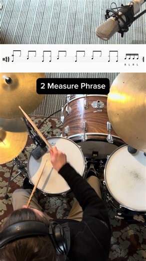 Getting started with 16th note drum fills. Use alternating sticking(RLRL) #basicdrumlessons