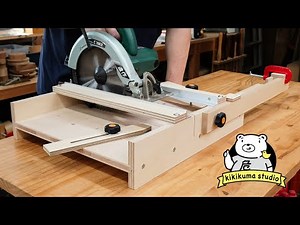 Circular Saw Slide Guide | Accurate Cross-cut Jig, Lightweight, Compact Design (subtitled)
