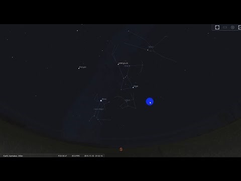 Stellarium: Displaying and selecting constellations