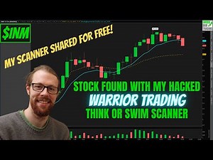 How to Create Warrior Trading Momentum MOMO Scanner for FREE on Think or Swim [TOS] $INM