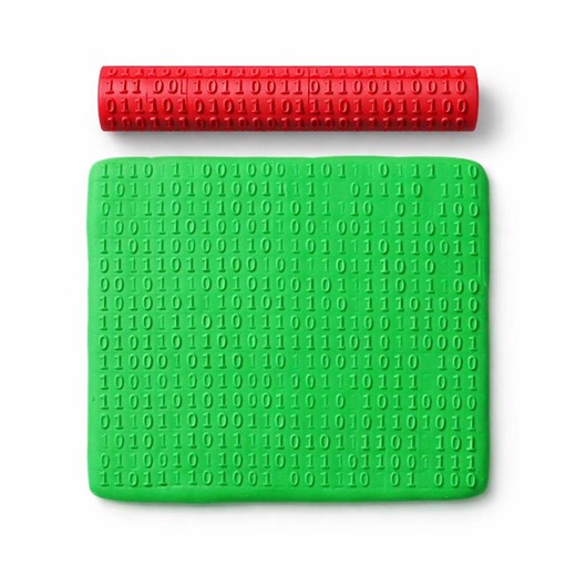 Binary Code Texture Roller STL – Coding Pattern Rolling Pin – Cookie / Fondant Embossing Roller – 3D Print File - Etsy