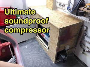 Sound proof compressor housing DIY cheap silent box enclosure Clarke industrial