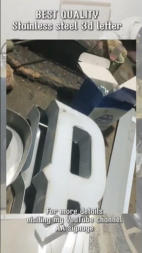 How to make stainless steel letters||3D stainless steel letters making||3D Signage||AA signage