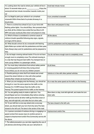 DMV Knowledge Test 2024 Flashcards video