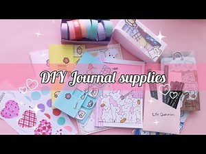 DIY journal supplies at home /Homemade journal set / How to make journal set / Homemade journal set