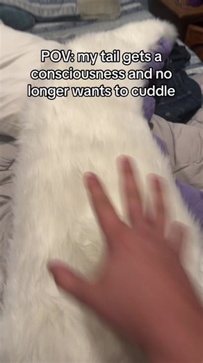 Furry Protogen Tail Cuddle Transformation