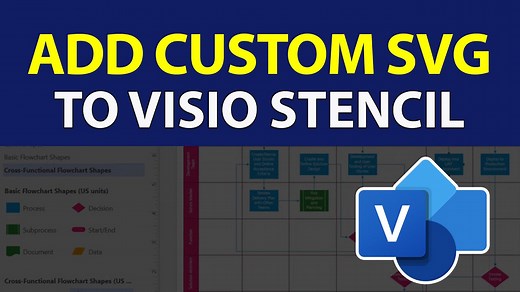 How to Add Custom SVG Icon to Visio Stencil - Practice Assessment Tests