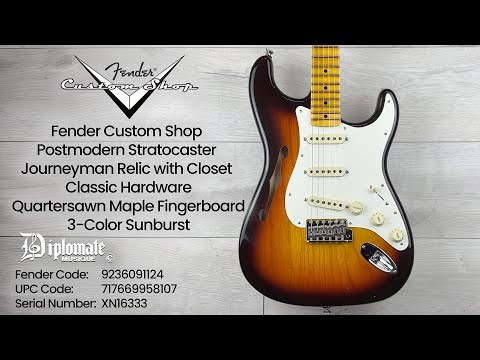 Fender Custom Shop Postmodern Stratocaster Journeyman Relic with Closet Classic Hardware 9236091124